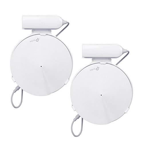 BECROWMUS 2Pack AC Outlet Wall Mount Compatible with Deco M9 Plus Whole Home Mesh WiFi System Routers, Deco M9 Plus Wall Mount Stand Bracket Holder