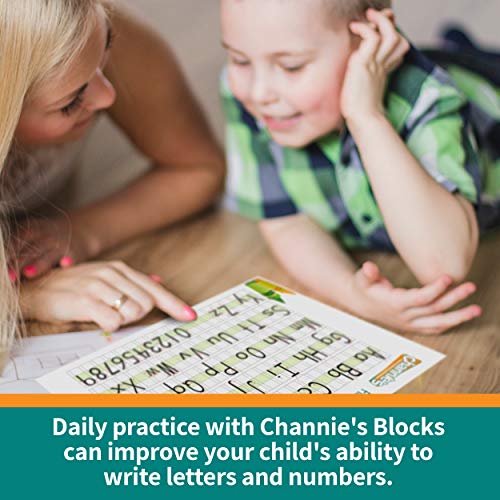 Channie’s Workbook Set for Pre-Kindergarten - 3rd Grade Elementary School Students, 4 Handwriting Pads & 2 Math Practice Workbooks (6 Pack)