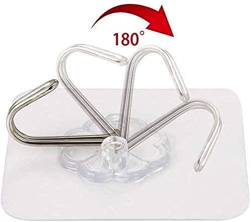 Wall Hooks Towel Hooks Siding Hooks 15 PCS Heavy Duty 22lb(Max) 3m Hooks Ceiling Hooks Picture Hanging Hooks Wall Hangers Without Nails Hooks for Hanging Cup Hooks