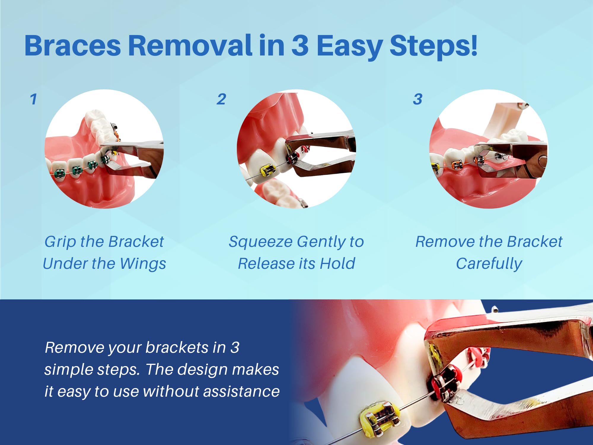 ARTMAN INSTRUMENTS Braces Removal Tool Orthodontic Bracket Removing Pliers Medical Grade Stainless Steel, Autoclavable, Easy Braces Removing Tool
