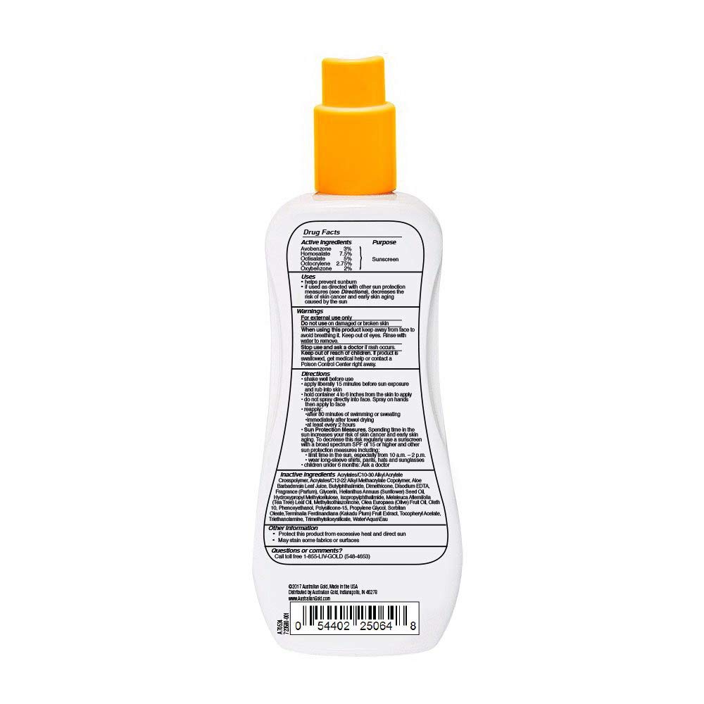 Australian Gold SPF#30 Spray Gel Ultimate Hydration 8 Ounce (Pack of 2)
