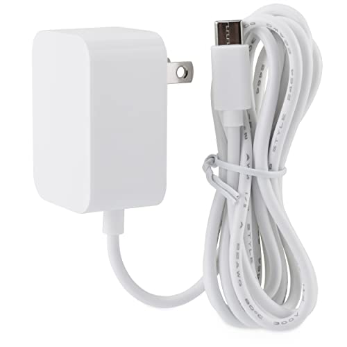 Charger for VAVA Baby Monitor Handheld Screen Parent Unit 5V Power Cord UL Aadpter with 5ft White Cable (Not for Cam) - LEFXMOPHY