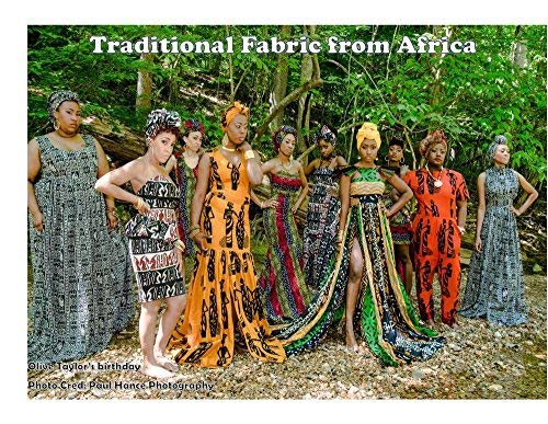6 Random Fat Quarter Bundle/African Fabric/ 6 Quarter Pieces WB240