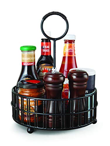 Scott Living Oasis Linear Condiment Caddy, 11.25-Inch, Black