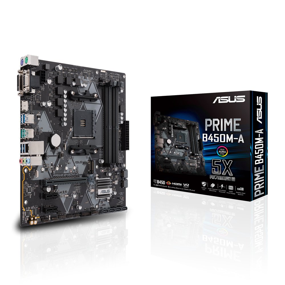 ASUS Prime B450M-K II (Socket AM4/B450/DDR4/S-ATA 600/Micro ATX)