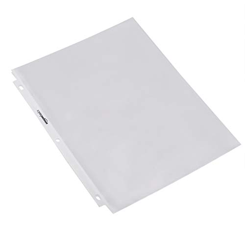 Amazon Basics Sheet Protector - Heavy Duty, Non-Glare, 200-Pack