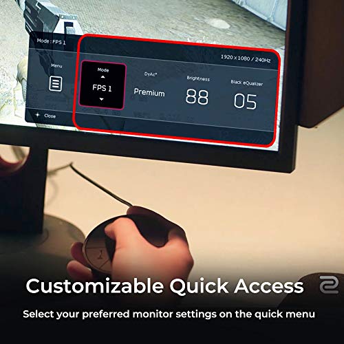 BenQ Zowie XL2546K 24.5 Inch 240 Hz Gaming Monitor, DyAc+, Smaller Base, Shield
