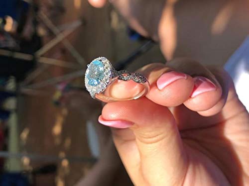 2.5 Carat (ctw) moissanite engagement ring for women Platinum Plated Silver name moissanite ring -H