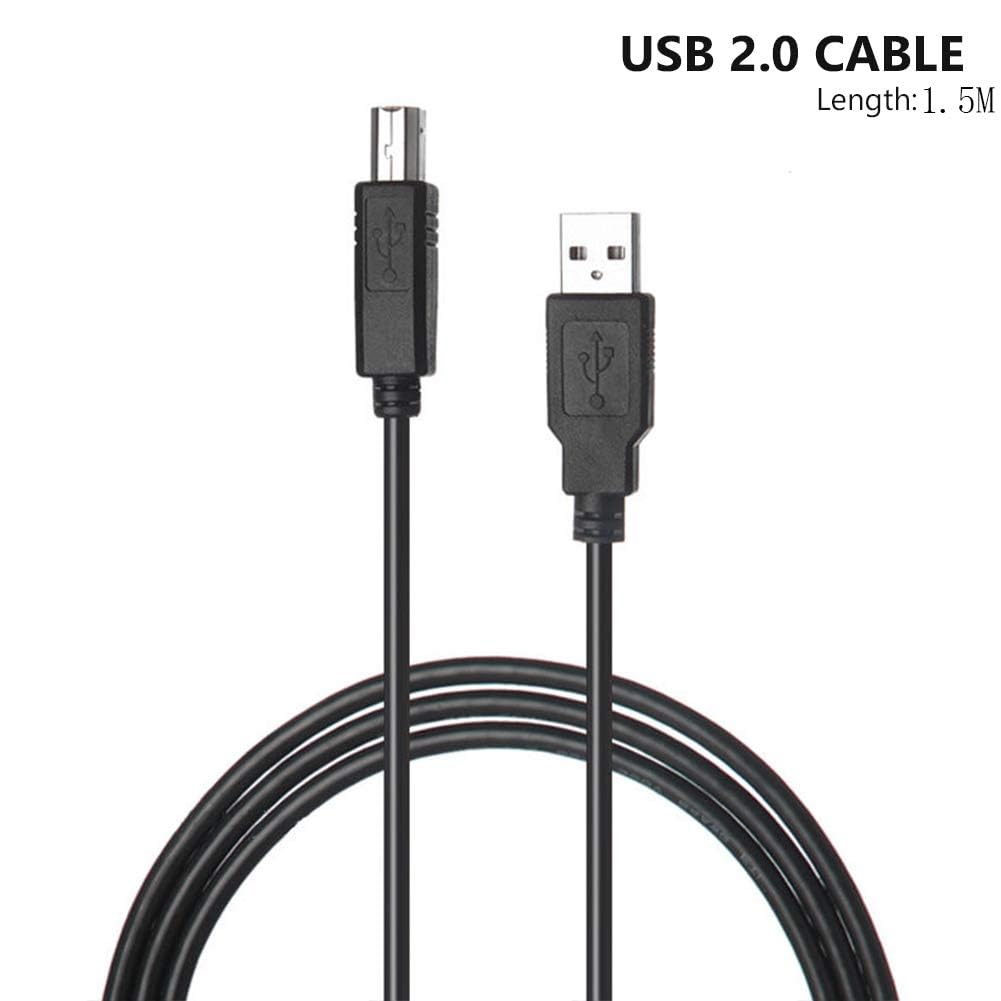 USB Printer Cable Cord Compatible for HP Laserjet Pro M404dn M404dw M454dw M477fdw M479fdn M102w M251nw M227FDN,Envy 4500 5640 7155 7640 7855,HP DeskJet 3755 3632 3054,PageWide Pro 477dw