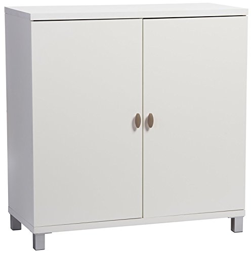 Baxton Studio Marcy Modern & Contemporary Wood Entryway Handbags or School Bags Storage Sideboard Cabinet, White