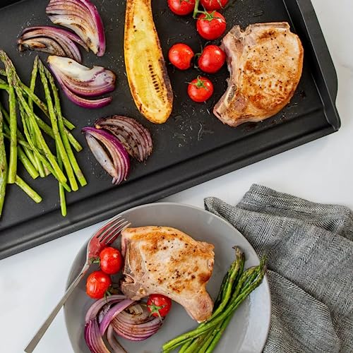 Durable Heavy Duty Griddle for 2 Burners Gas Burners and Stoves, Perfect for Outdoor Activities and Parties