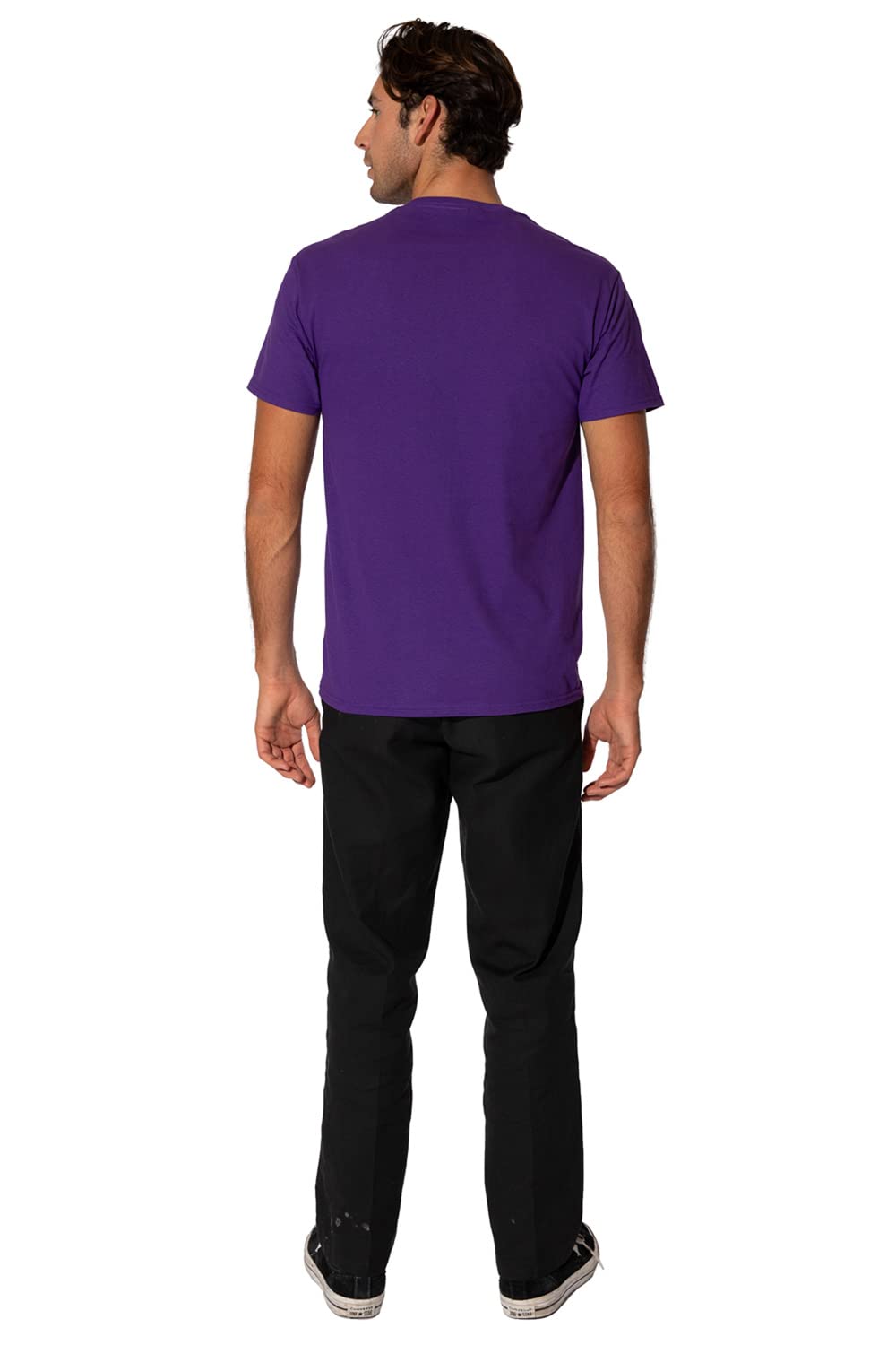 Ashland University Official Large One Color Logo Short Sleeve Mens Cotton T-Shirt,Purple, 2X-Large