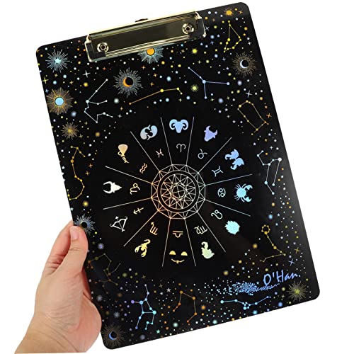 5pcs Convenient A Decorative Exam Profile Teacher Practical Clipboards Clipboard Size with Portable Board Writing Low for File Document Pattern Fashion