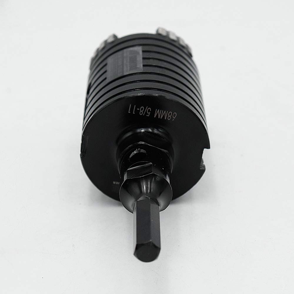 SHDIATOOL Brick Hole Saw for Concrete Granite Block Wall Marble Stones 68mm Diamond Center Drill Core Bits for Angle Grinder and Drills