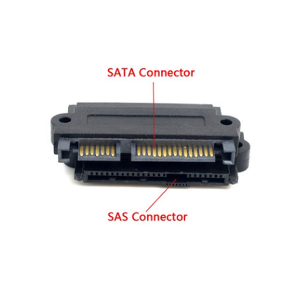 Wixine 1 Pcs Main Board Small Port SAS Hard Disk Adapter SFF-8482 to SATA 22 Pin Adapter Card