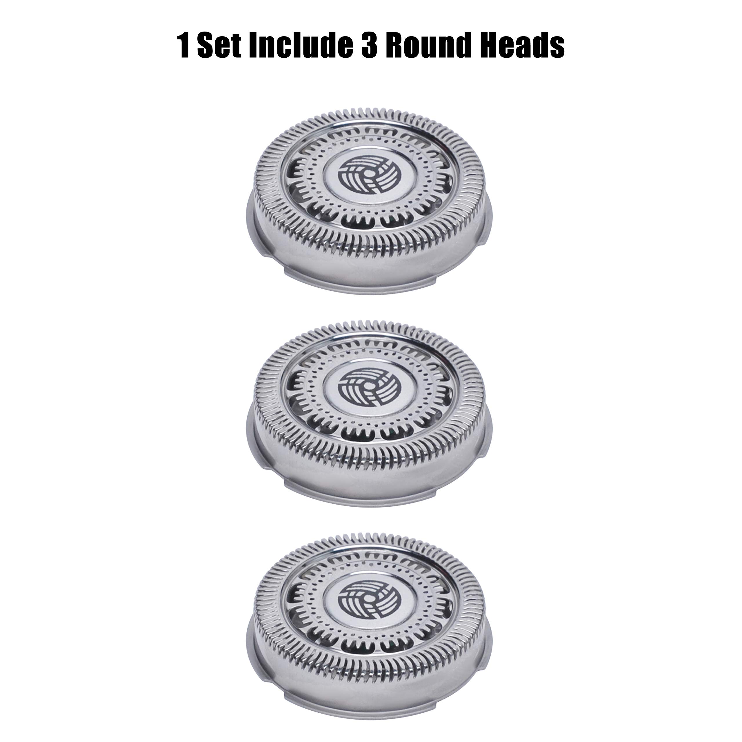 SH60 Replacement Heads Fit for Series 6000 Shavers by Piwerod Compatible with Ph-ilips Nore-lco Model S6810/82, S6850/85, S6880/81