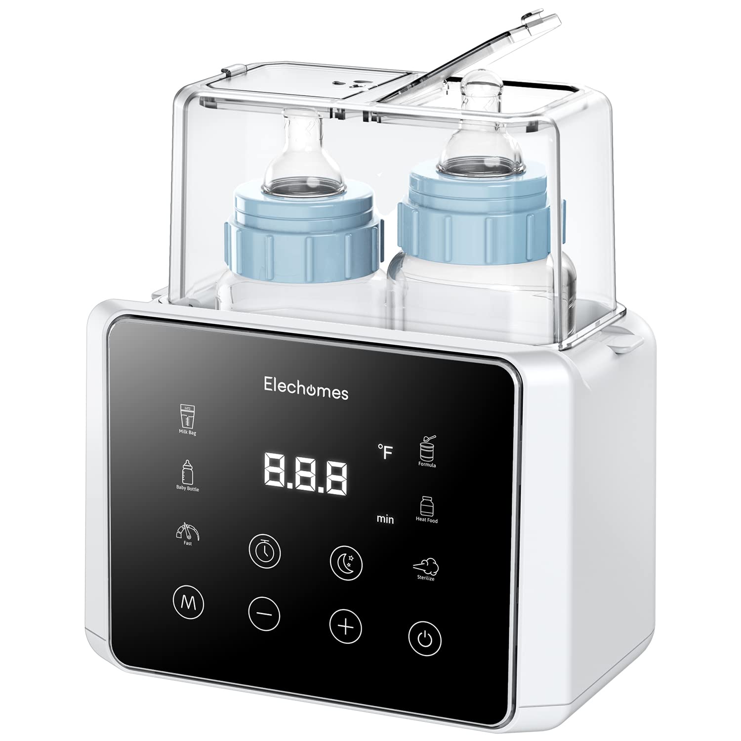Baby Bottle Warmer for Breastmilk, Elechomes Baby Food Heater with LCD Display Accurate Temperature Control and Timer for All Bottles & Jars, BPA-Free