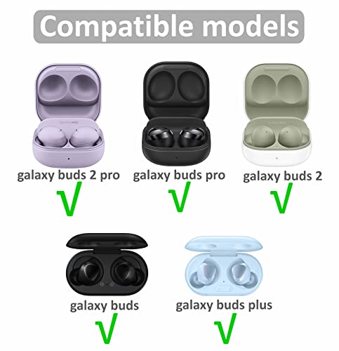6 Pairs Memory Foam Galaxy Buds Pro Ear Tips Buds, S/M/L 3 Size Replacement Reduce Noise Fit in Case Comfortable Earbuds Compatible with Samsung Galaxy Buds Pro/Galaxy Buds 2 Pro - Black