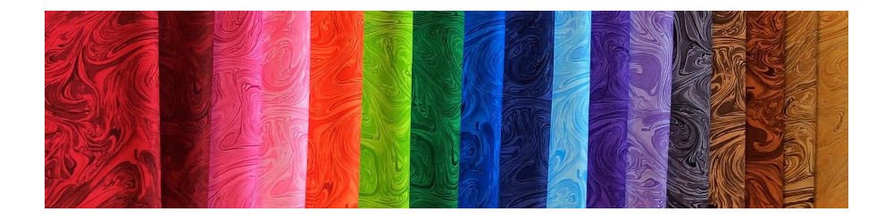 2.5 inch Rainbow Swirl Jelly Roll 100% Cotton Fabric Quilting Strips