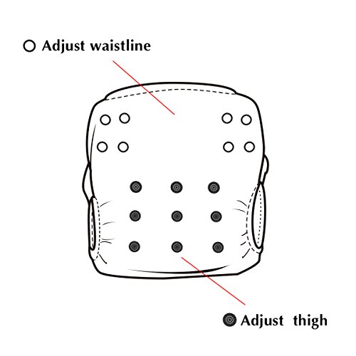 ALVABABY Swim Diapers 2pcs Reuseable Adjustable or Baby Gifts & Swimming Lessons DYK39-40 Small (Pack of 2)