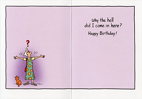 Boldly Walk Into Any Room - Oatmeal Studios Funny Feminine Birthday Card