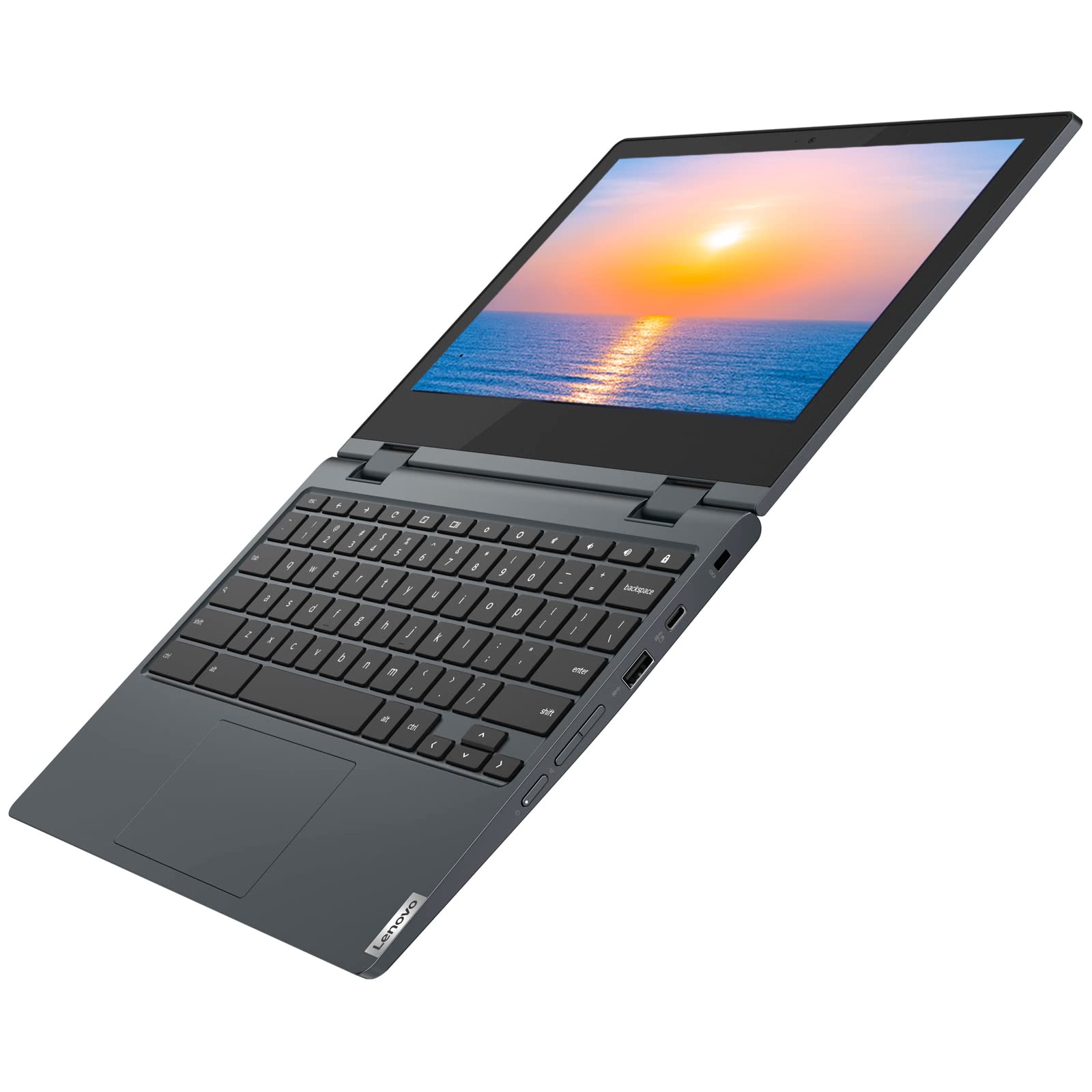 2022 Lenovo Flex 3 Touchscreen Chromebook 2-in-1 11.6" HD Convertible Laptop Computer, Intel Celeron N4020, 4GB RAM, 64GB eMMC, WiFi, Bluetooth, Webcam, MicroSD Card Reader, Chrome OS, w/128GB SD Card