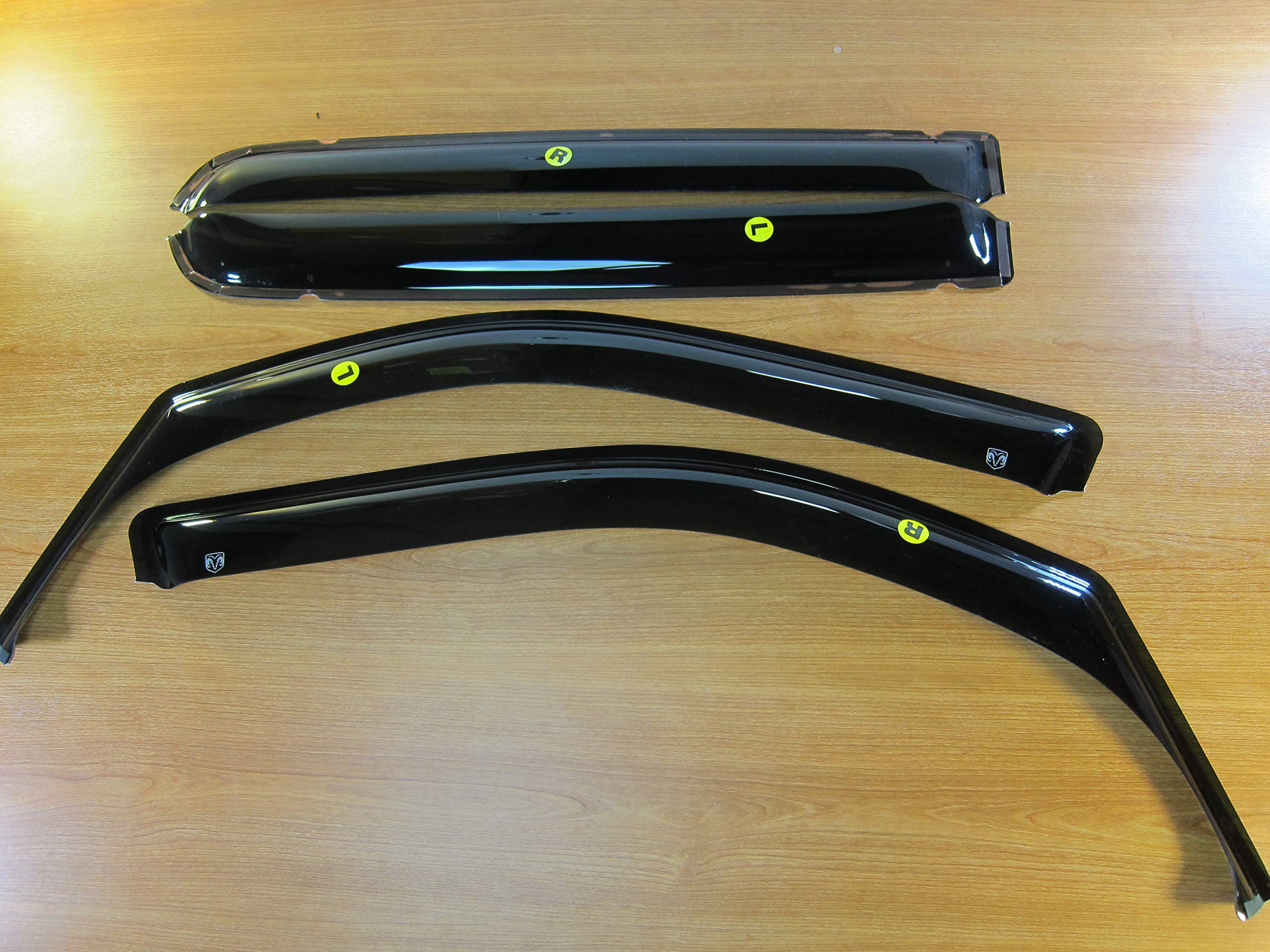 2011-2019 Dodge Ram 1500 DT Side Window Air Deflectors New Mopar OEM