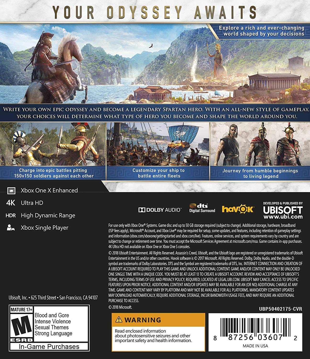 Assassin's Creed Odyssey Standard Edition - Xbox One (Renewed)
