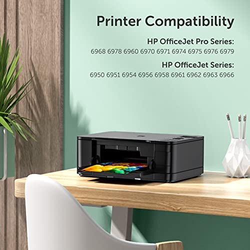 902XL Ink Cartridge Combo Pack Replacementfor HP 902 XL High Yield Compatible for HP Officejet Pro 6978 6968 6970 6960 6962 6958 6954 6950 6951 Printers (Black, Cyan, Magenta, Yellow, 4 Combo Pack)