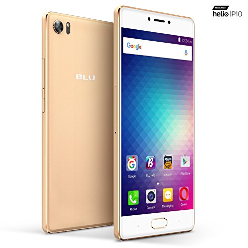 BLU PURE XR Smartphone - 4G LTE GSM Unlocked - 64GB +4GB RAM - Gold
