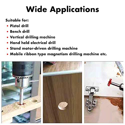 2-3/4 Inch 70mm Forstner Drill Bit Woodworking Hole Saw Wood Cutter, Professional Alloy Steel Wood Drilling Woodworking Hole Boring Bit Power Rotary Cutting Tool (Blue)