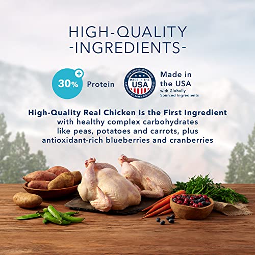 Blue Buffalo Wilderness High Protein, Natural Adult Small-Bite Dry Dog Food, Chicken 24-lb