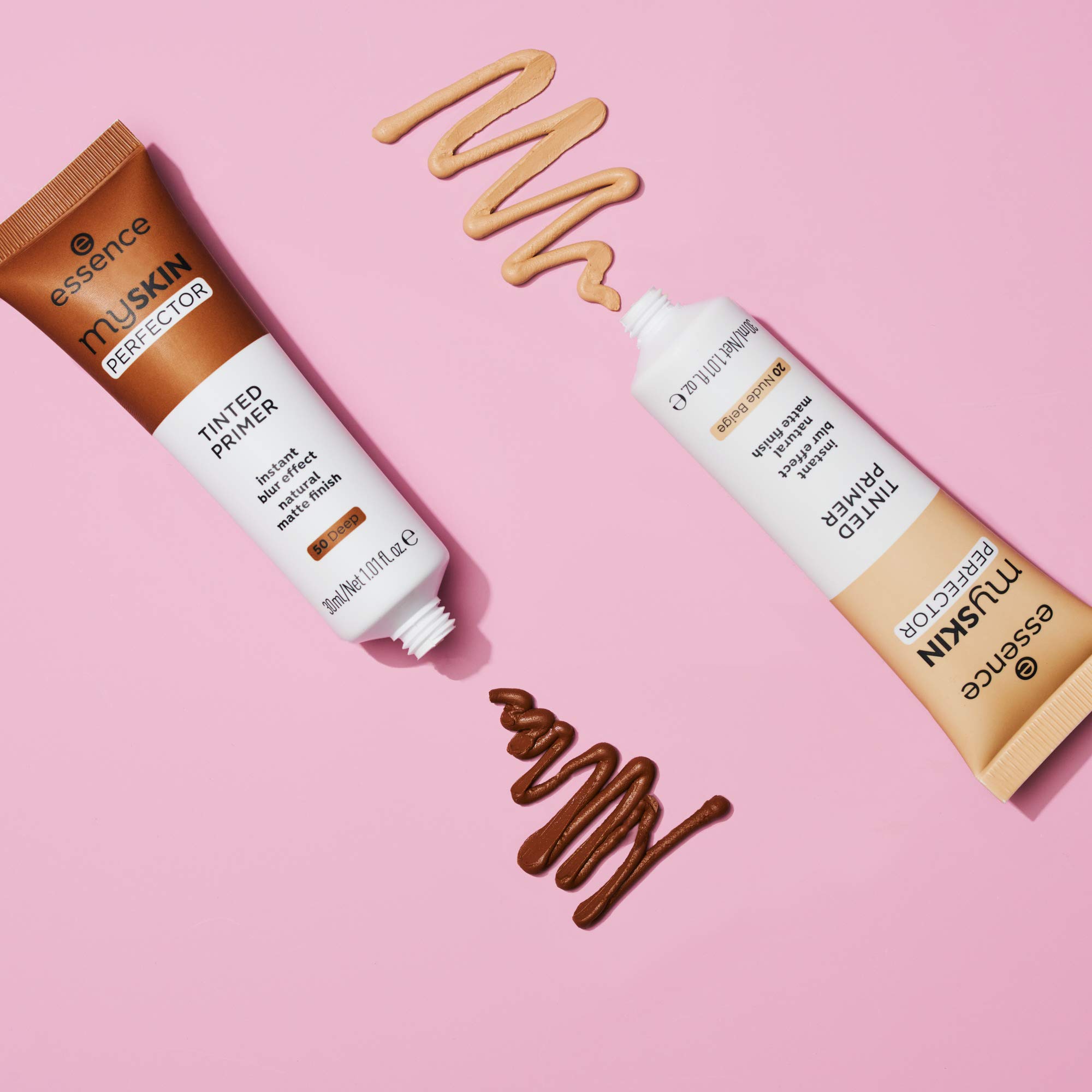 essence | My Skin Perfector Tinted Primer | Instant Blur Effect & Natural Matte Finish | Vegan, Paraben Free, Oil Free | Cruelty Free | (30 | Medium Beige)