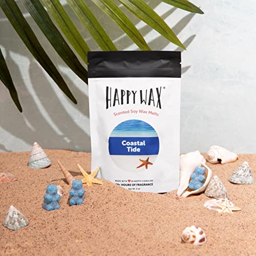 Happy Wax Beach Mix Scented Natural Soy Wax Melts β 8 Oz. of Scented Wax Melts, Made in USA