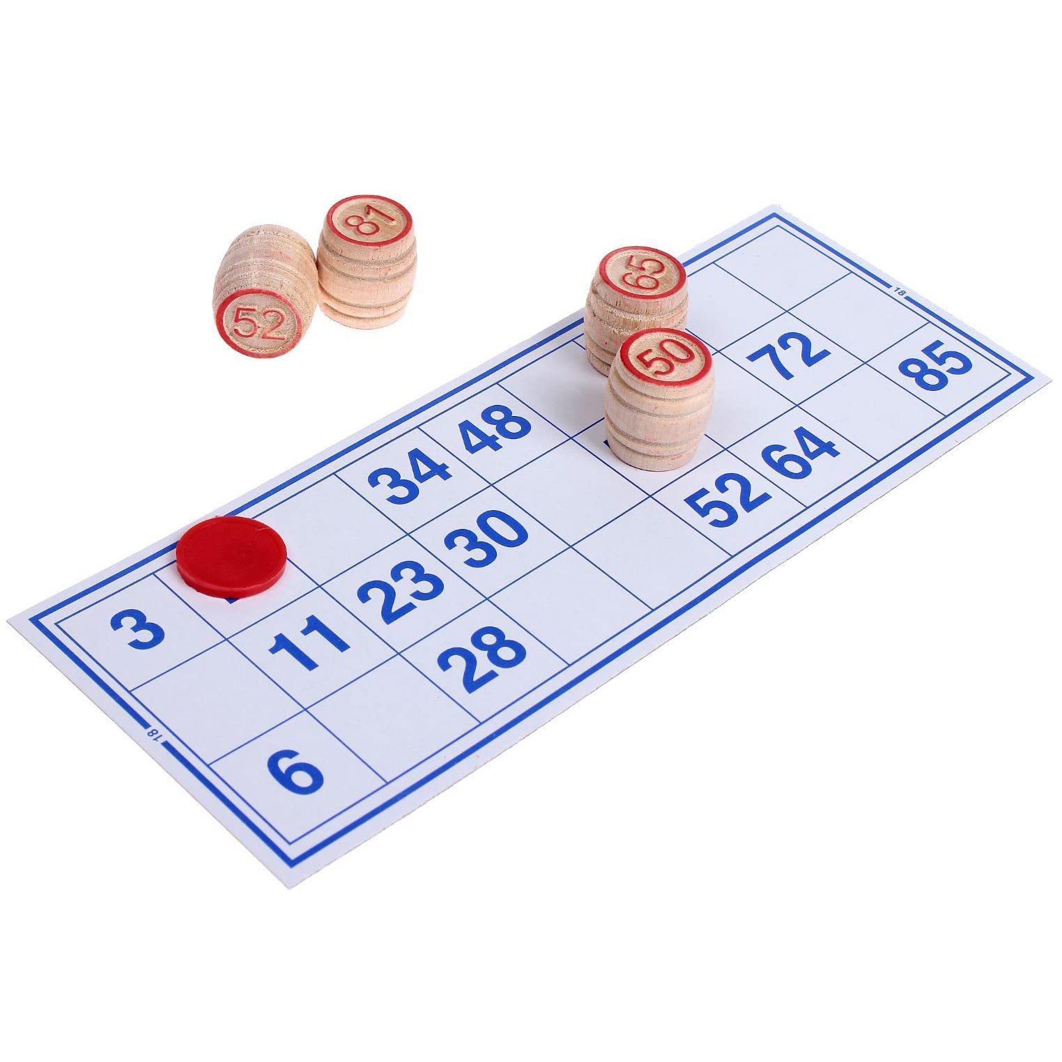 AEVVV Wood Russian Lotto in Metal Case with Russian Folk Patterns - Bingo Game Cards Set for Family