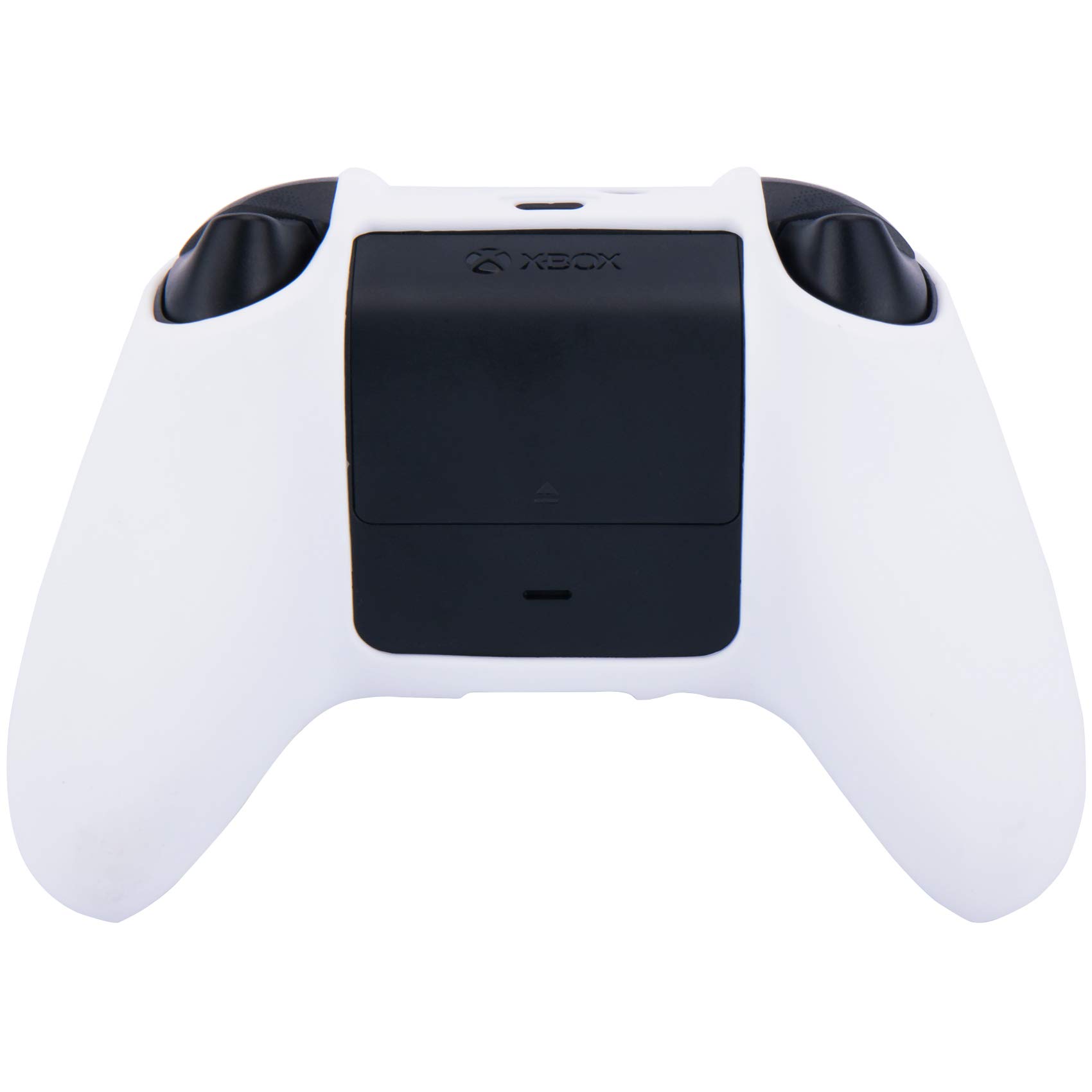 9CDeer 1 Piece of Silicone Transfer Print Protective Thick Cover Skin + 6 Thumb Grips for Xbox Series X/S Controller Strawberry