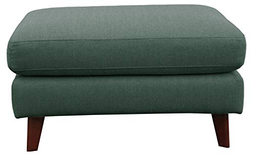 Amazon Brand β Rivet Sloane Mid-Century Modern Ottoman, 31.9"W, Emerald Green