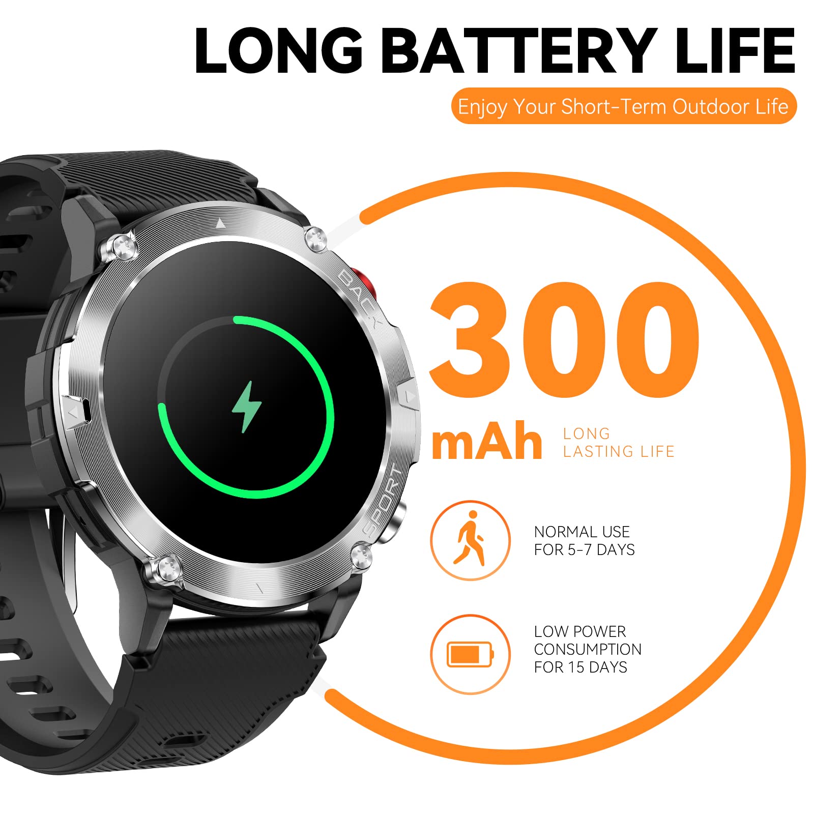 2022 Smart Watch for Men Answer Make Call Activity Tracker 1.32" Touch Screen Fitness Tracker with Heart Rate Sleep Monitor Sports Smart Watches Compatible with Android iPhone Samsung