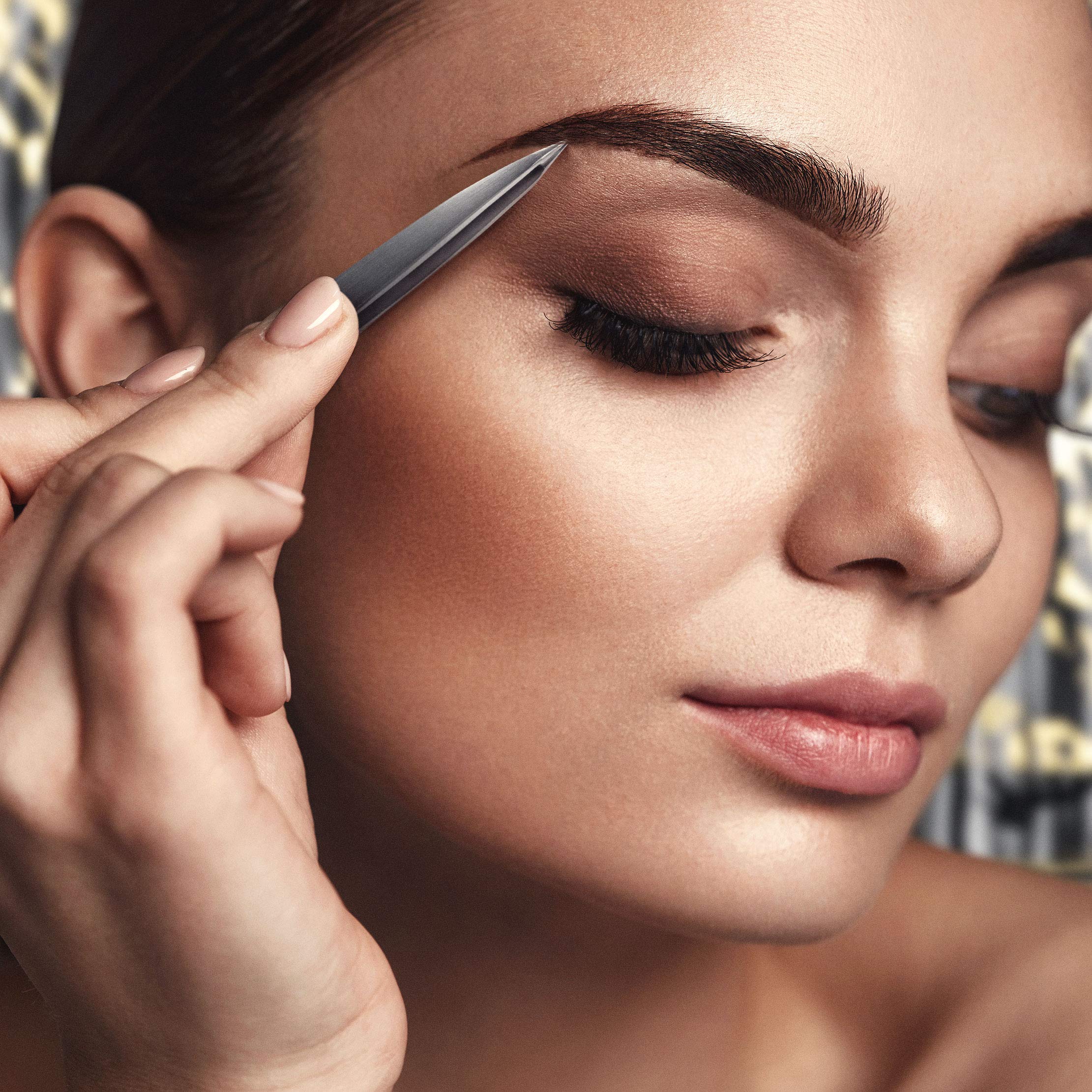 By MILLY Pointed Tweezers | High Carbon Stainless Steel Needle Nose Tweezers | Fine Point Tweezers Precision Hair Removal | Perfectly Aligned & Hand-Filed Sharp Tweezers | Silver