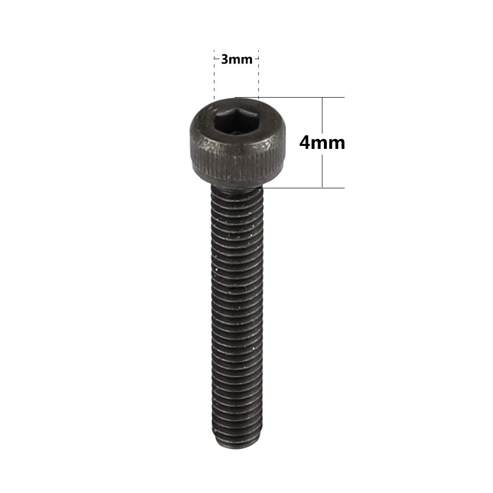 CAMVATE Three Types M4 Threaded Screw Pack (15 pcs,M4X8mm,M4X10mm,M4X22mm) - 1955