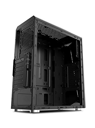 Bgears b-Vigor RGB Mid Tower with Front RGB Light and Side Tempered Glass (Fan Sold Separately))