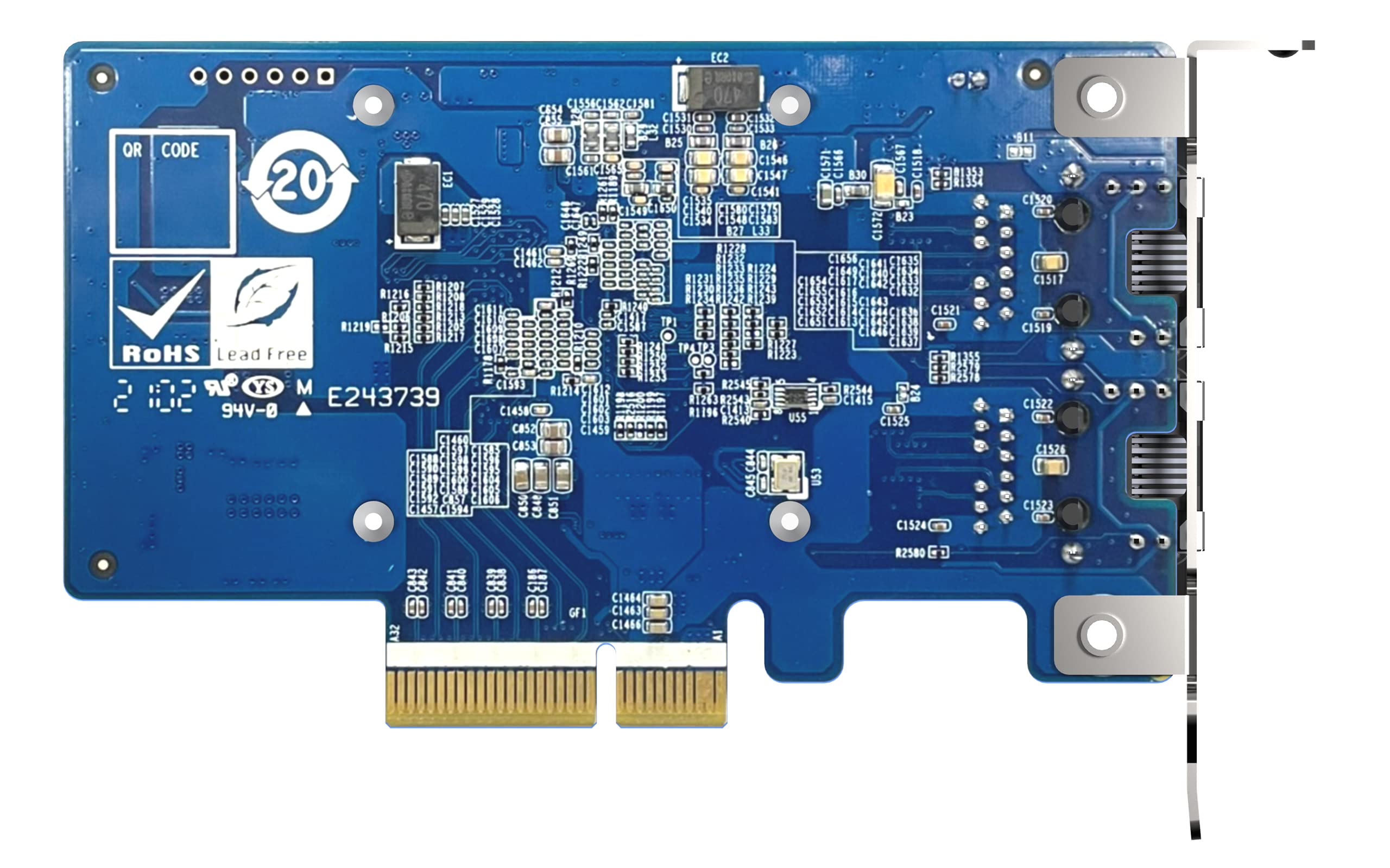 QNAP QXG-10G2T-X710 Two Port 10GbE Network Card with SR-IOV and iSCSI, Block-Based and Supports Multiple Virtual Disk Modes