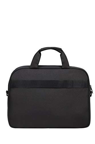 AMERICAN TOURISTER Unisex Adult Briefcase, Black (Black/Orange), M (15.6 Inch)