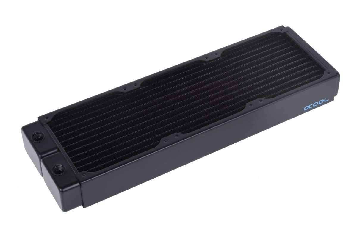 Alphacool NexXxos XT45 Full Copper 360mm Radiator V.2, 120mm x 3, Triple Fan, Black