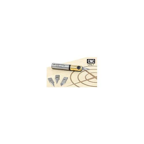 Amana Tool - 45°. 010" V Tip/Rc-1075/1076 (RCK-512), Industrial Grade