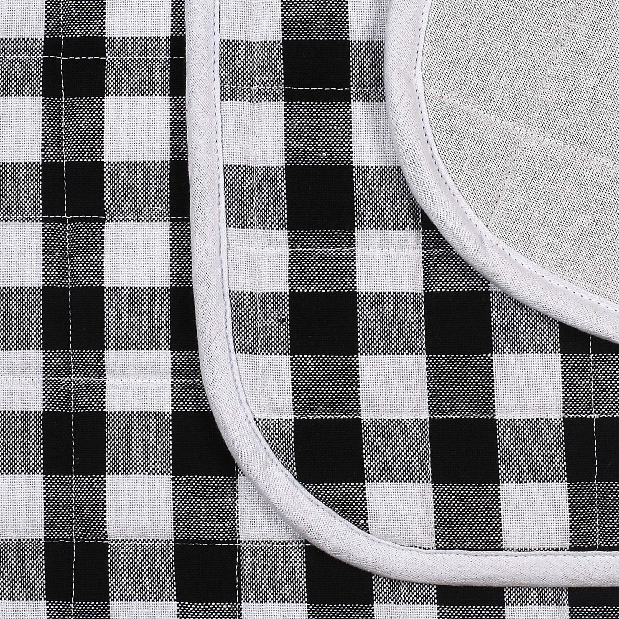 2-Piece Dish Drying Mat Set 16"x18" Buffalo Classic Check Plaid - Black,dish drying mat,buffalo check drying mat,buffalo plaid drying mat,plaid drying mat,buffalo plaid dish drying mat