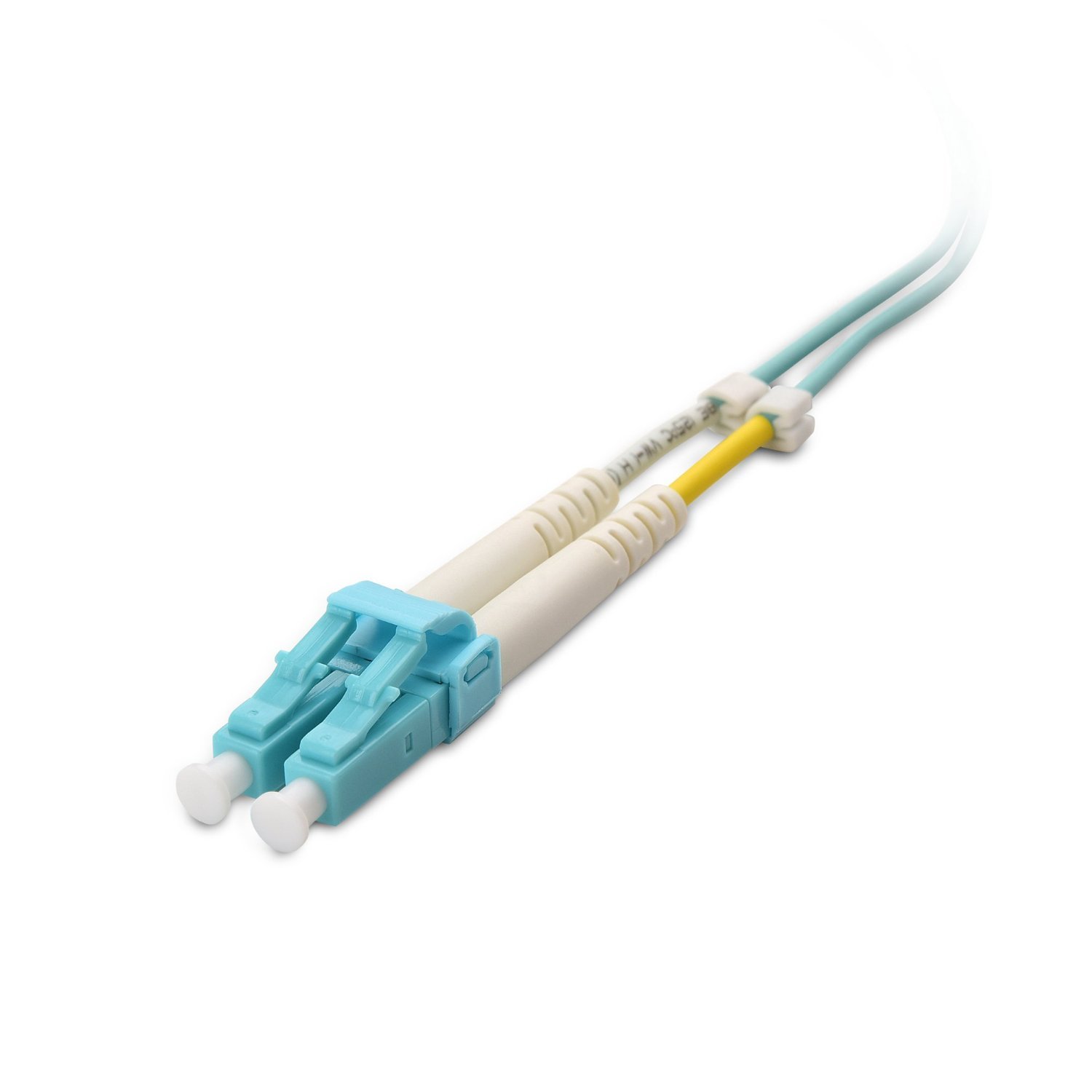 Cable Matters 40Gb OFNP Plenum Rated Multimode Duplex 50/125 OM4 Fiber Cable, LC to LC Fiber Optic Cable - 6.6ft / 2m