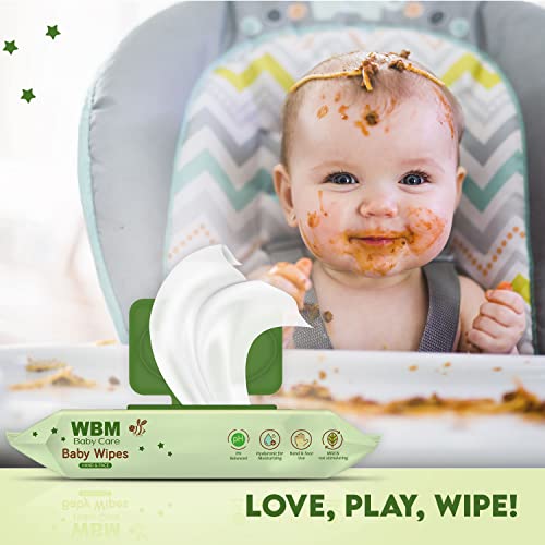 WBM Care Unscented Baby Wipes-12 Flip-Top Pack, (576 Total), 12 Count