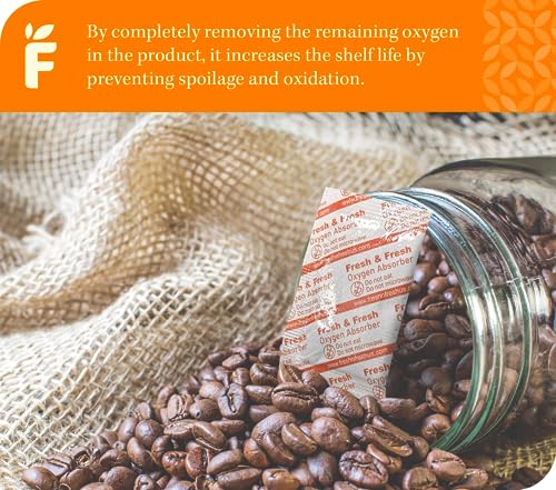 300 CC [100 Packets] Premium Oxygen Absorbers for Food Storage, Oxygen Scavengers Packets(1 Bag of 100 Packets) - ISO 9001 Certified Facility Manufactured Oxygen Absorbers