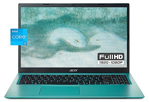 acer Aspire 3 Slim Essential Laptop, 15.6" Full HD Display, 20GB RAM, 1TB SSD Storage, Intel Core i3 Processor, Rj-45 Ethernet, HD Webcam, HDMI, Long Battery Life, Windows 11, Teal, w/GM Accessory